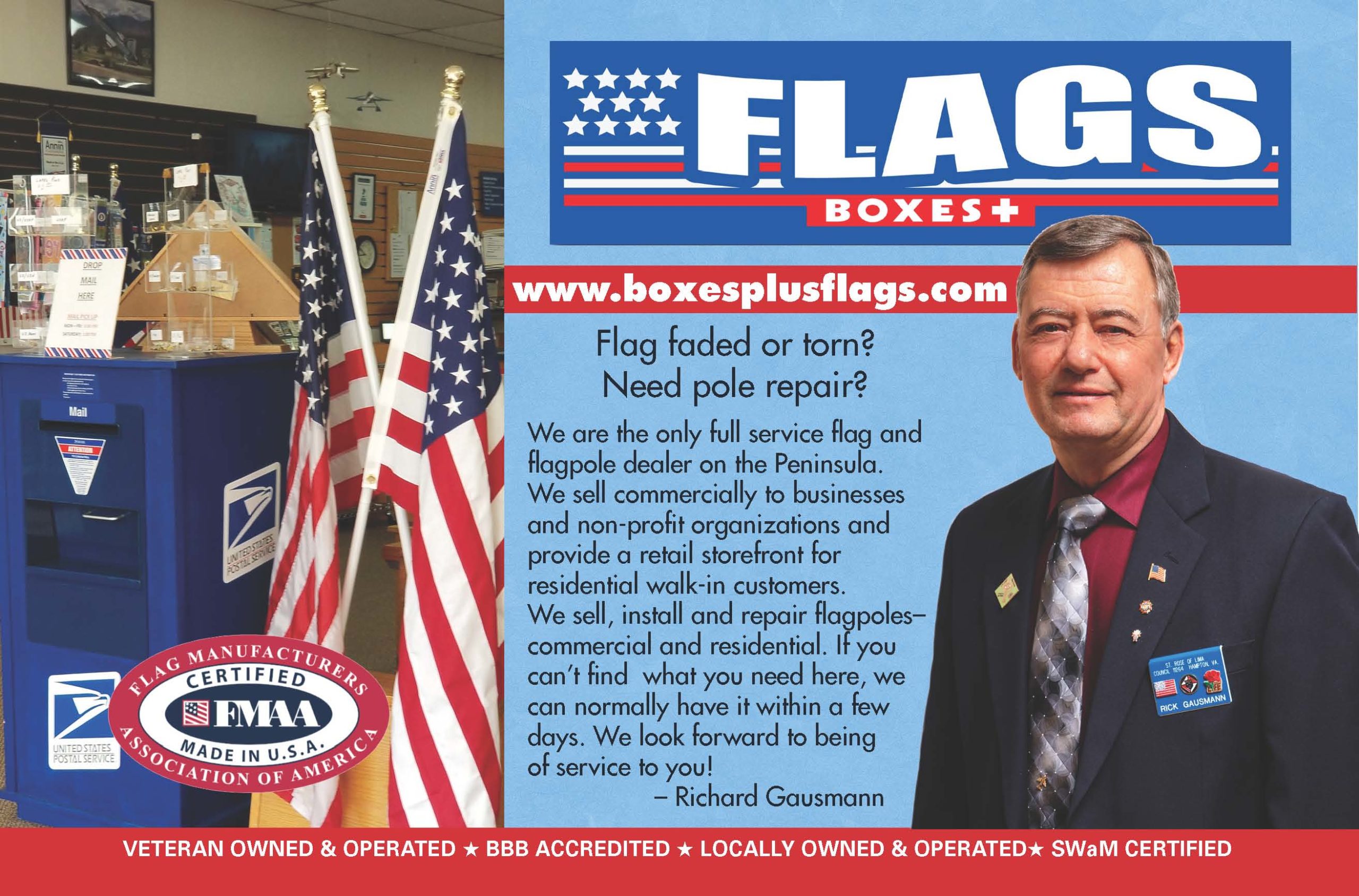 Flag Center Of Virginia – Boxes Plus | Community Focus